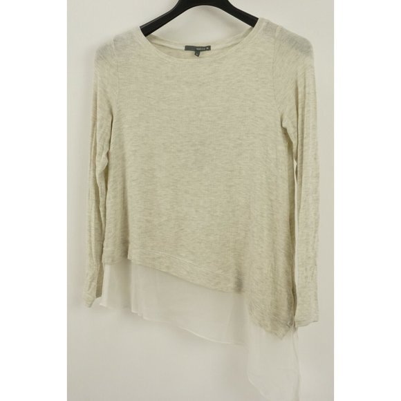 Matty M | Tops | New Matty M Womens Size S Beige Pearl Grey Knit ...